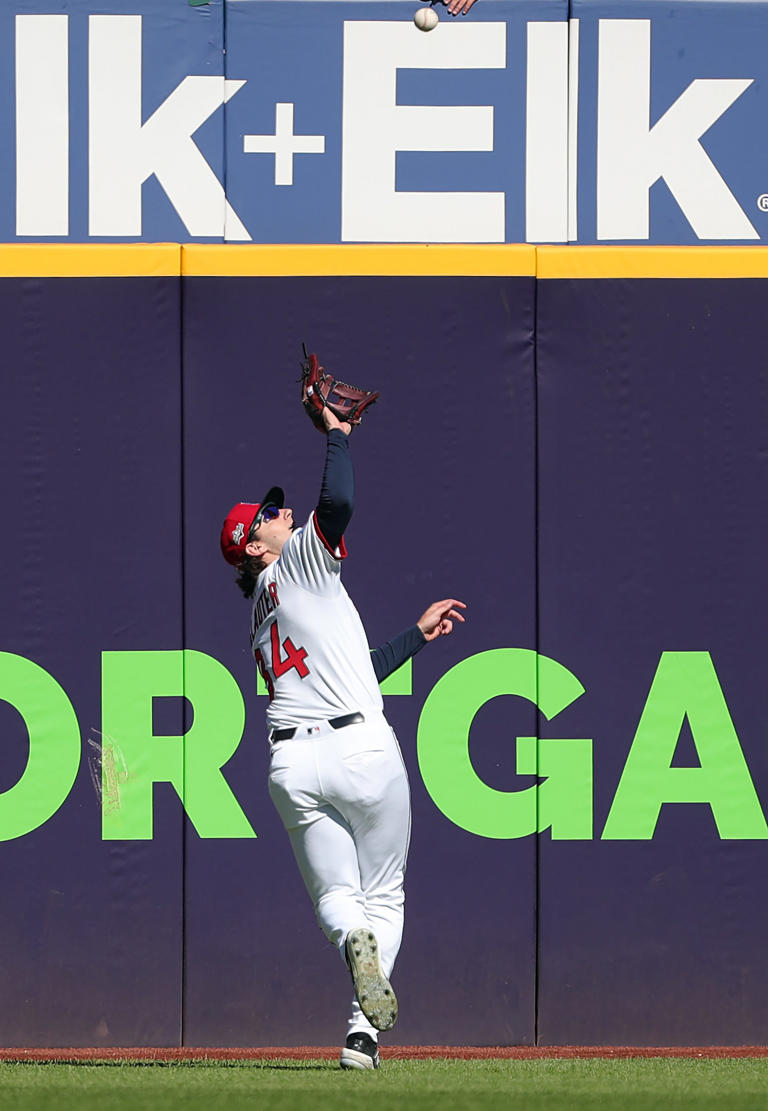 Chase DeLauter's MLB debut in Game 2 emblematic of his journey to ...