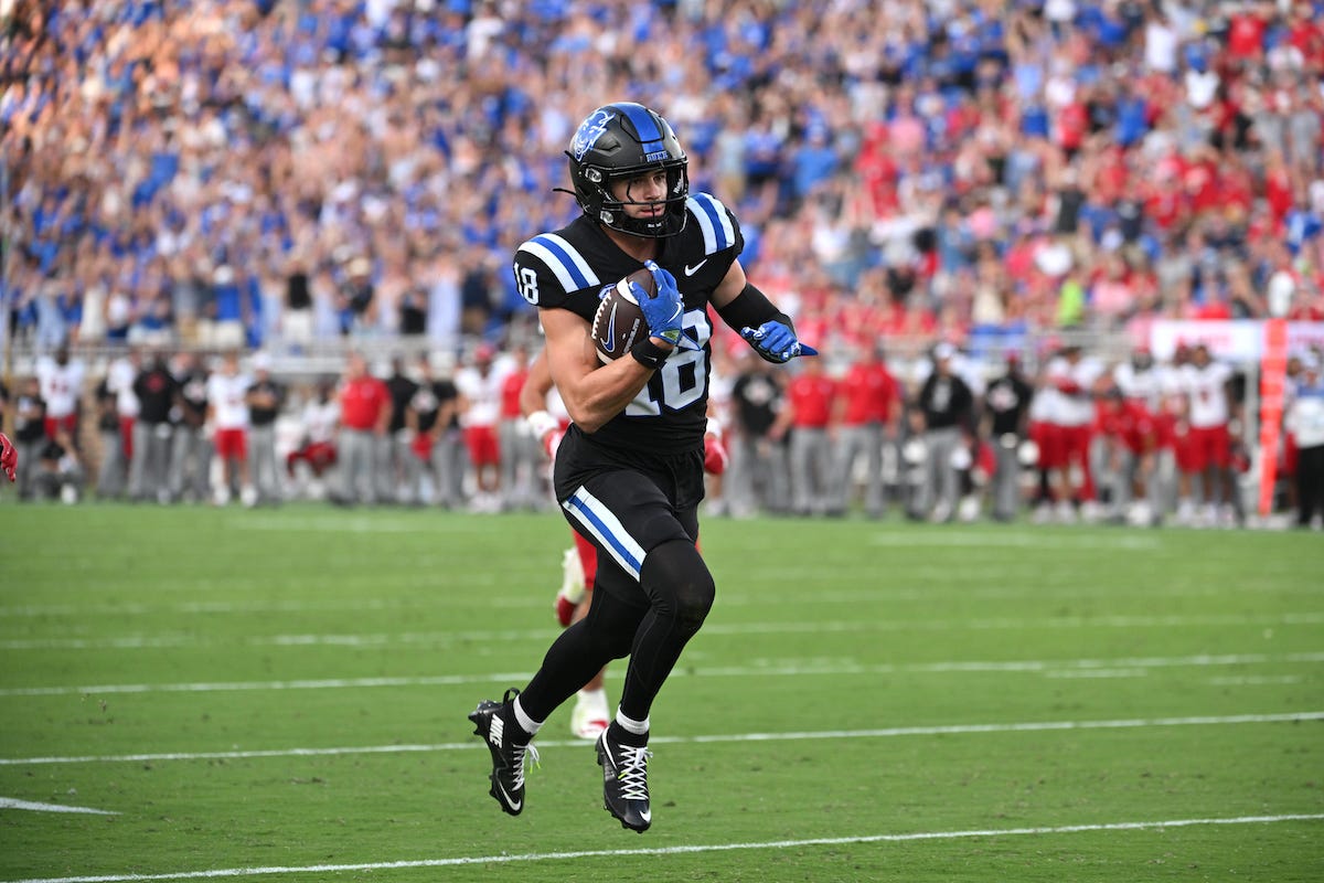 Duke Blue Devils star WR Cooper Barkate enters transfer portal
