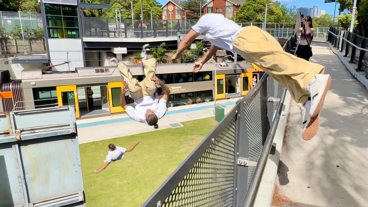 20ft Dive to catch the TRAIN