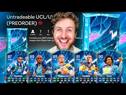 What do you get from 15 x UCL hero player packs in EA FC 24?