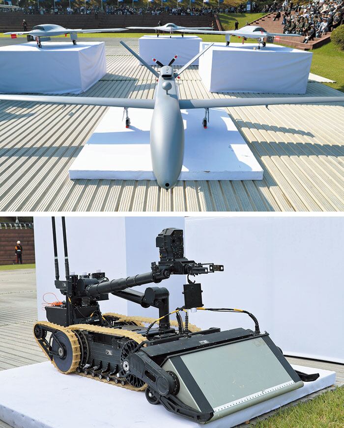 South Korea Unveils Stealth UAVs, Robots at Military Parade
