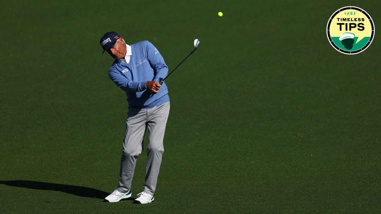 Fred Couples has a simple technique for high, soft-landing wedges