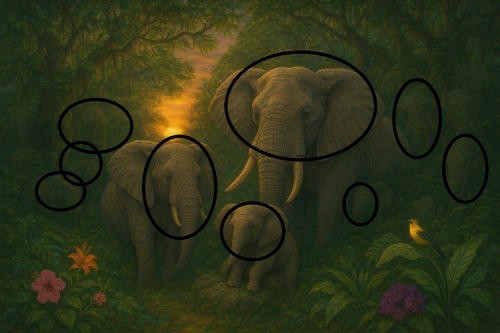 Are You Among the Rare 1 in 21 Who Can Find and Count the Elephants in ...