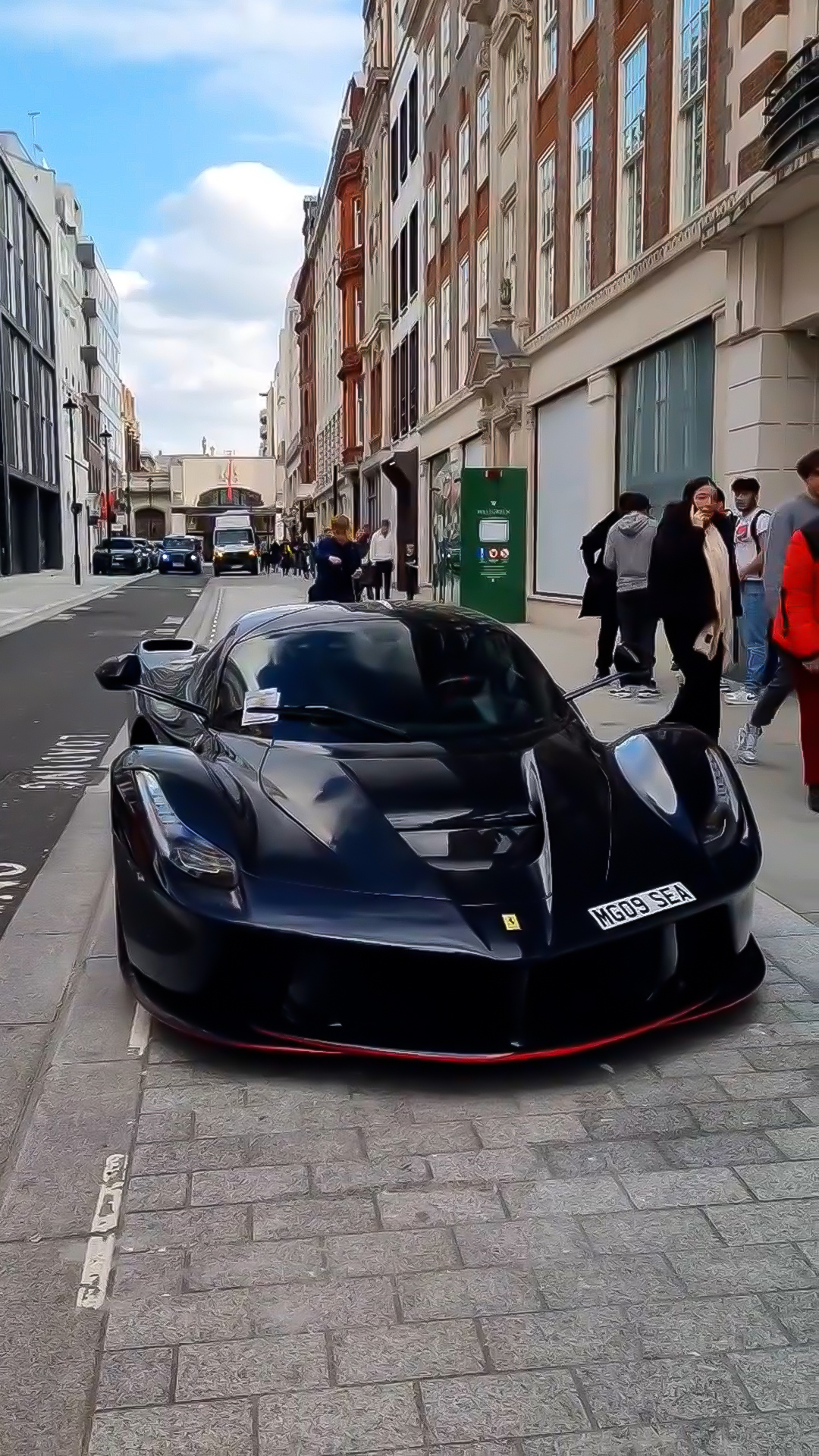 LaFerrari Parked on a City Street