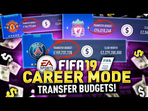 FIFA 19 career mode budgets!