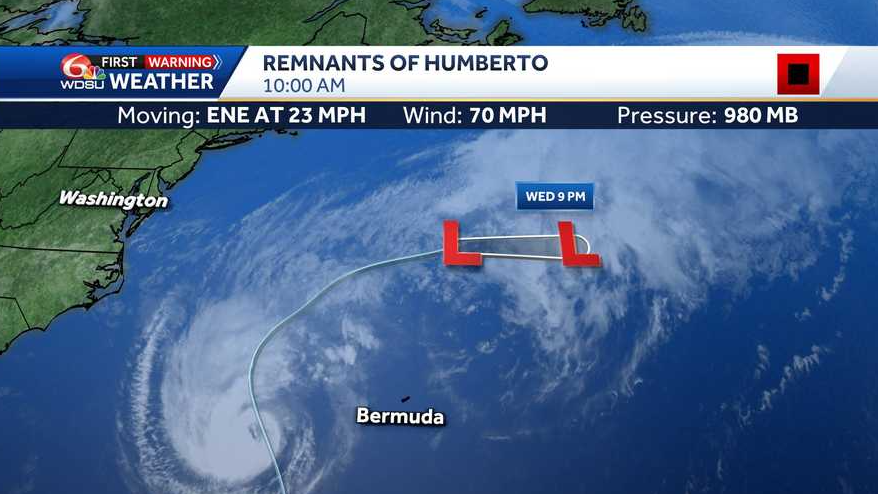 Humberto weakens even more