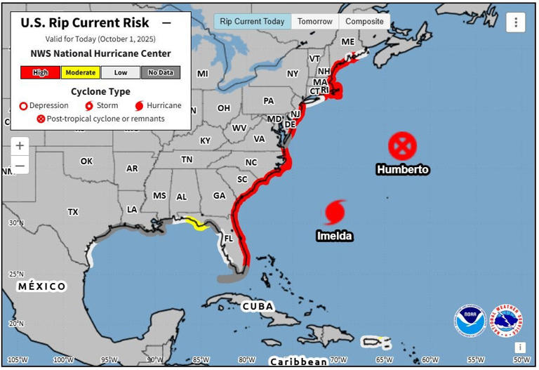 Hurricane Imelda, Humberto remnants impacting Delaware. Here's forecast ...