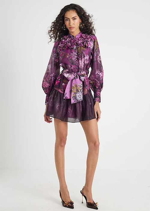 River Island mini with Zimmerman vibes is a fun statement dress for autumn