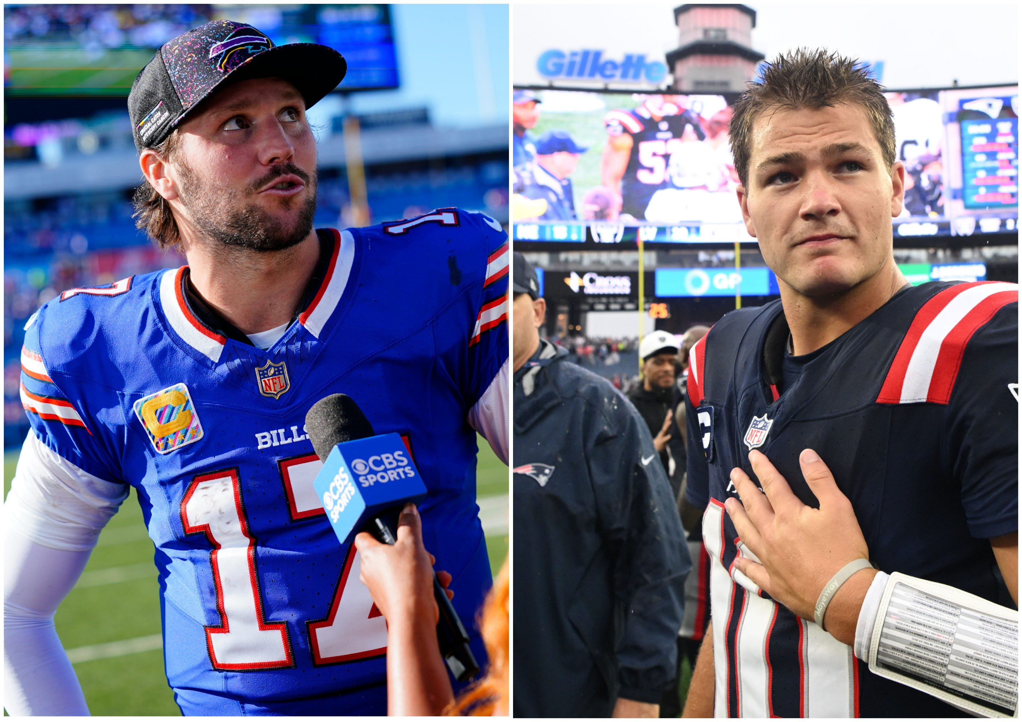 Josh Allen vs. Drake Maye will be a duel between 2 top-ranked ...