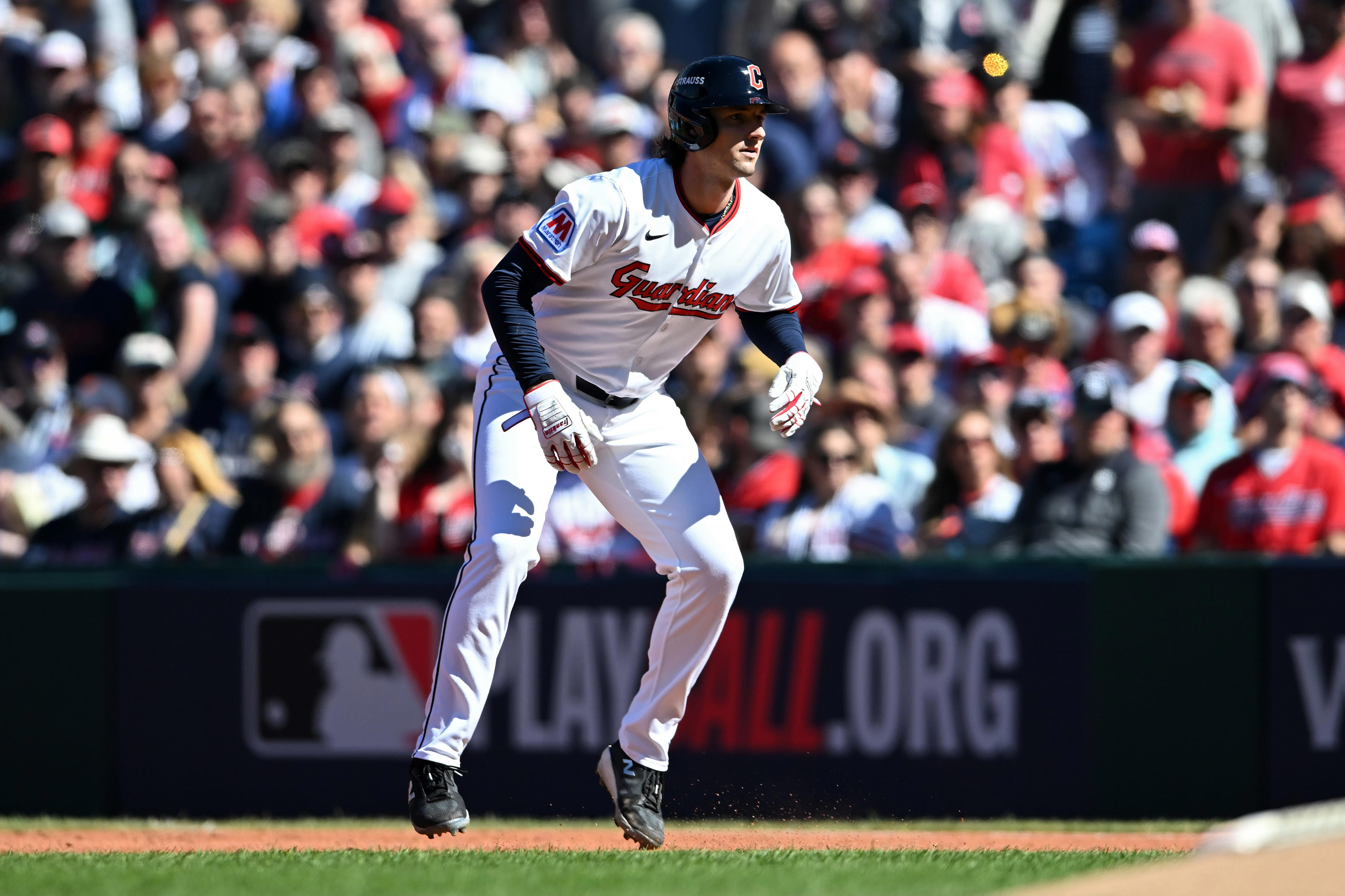 Guardians prospect Chase DeLauter makes MLB debut in playoff win vs Tigers