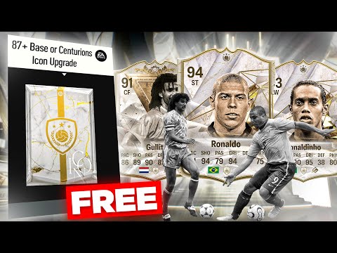How to claim a free 87+ base or centurion icon pack in EA FC 24