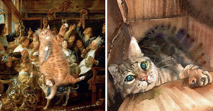 49 Purrfect Pieces Of Cat Art That Captured Our Hearts