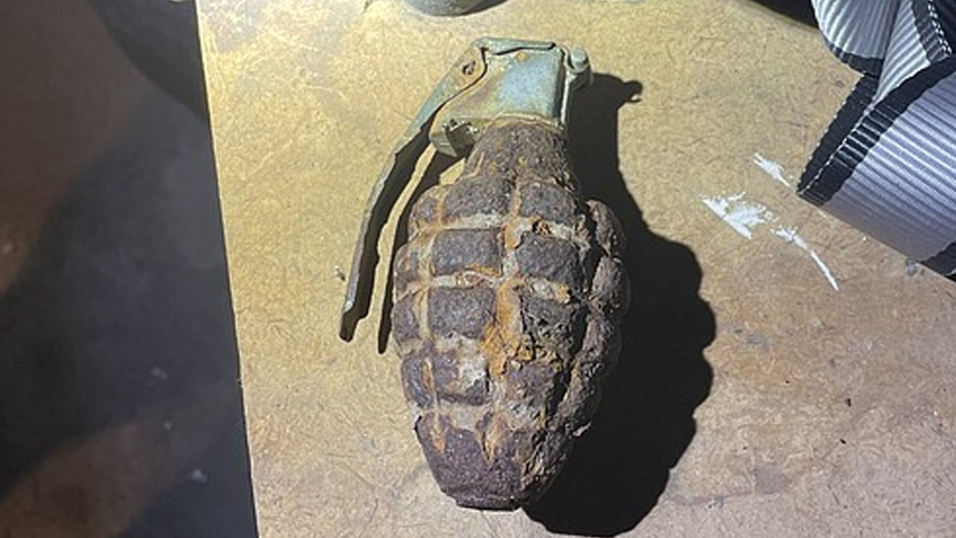 Boy, 3, carries live grenade into his family's home