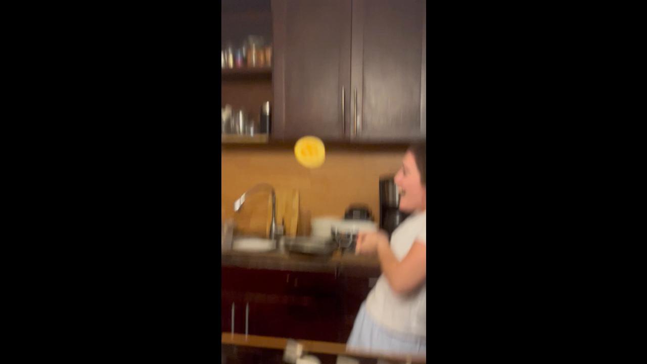 Girl Nails Pancake Flip