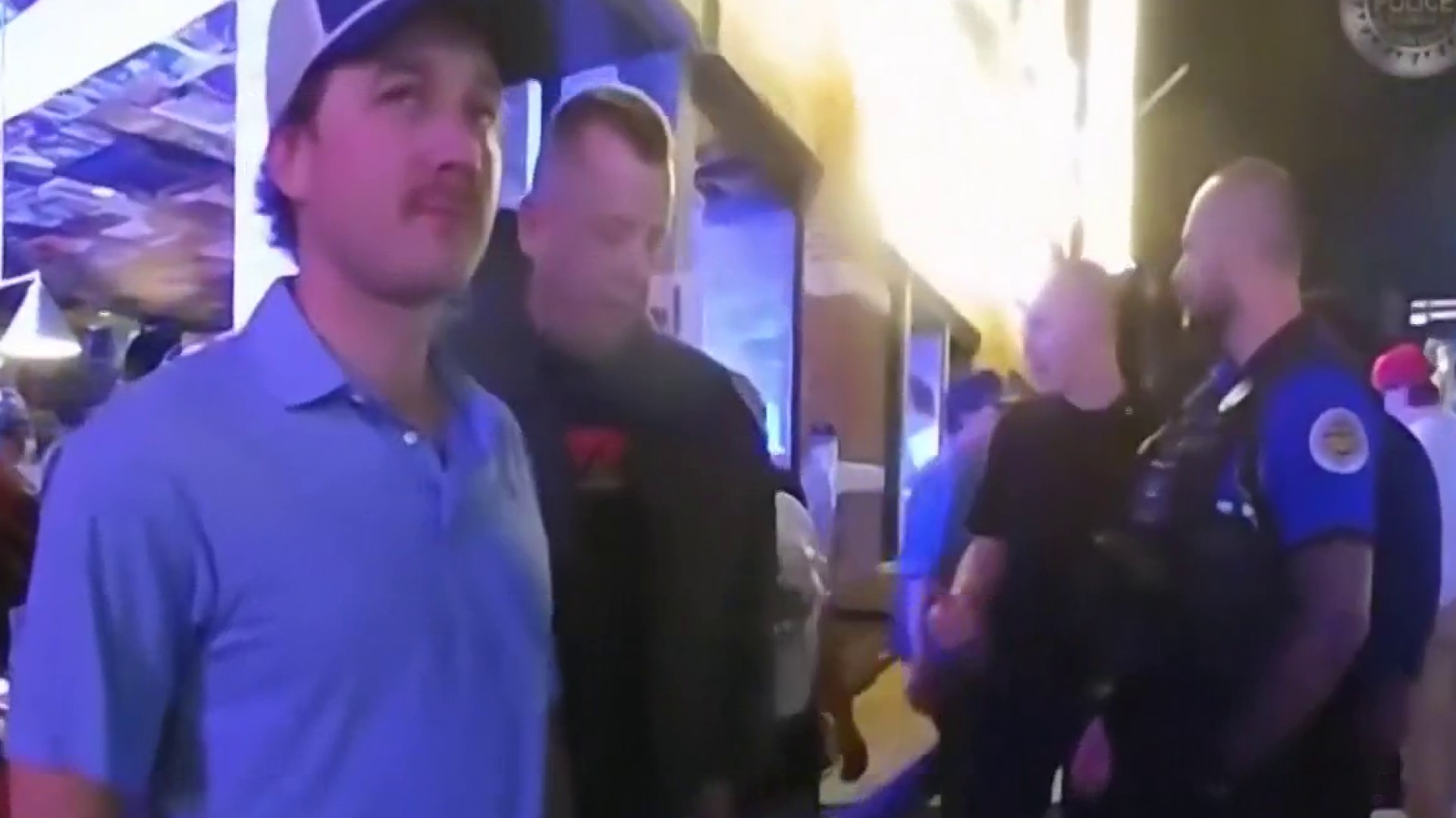 New video shows Morgan Wallen deny throwing chair off Nashville bar roof