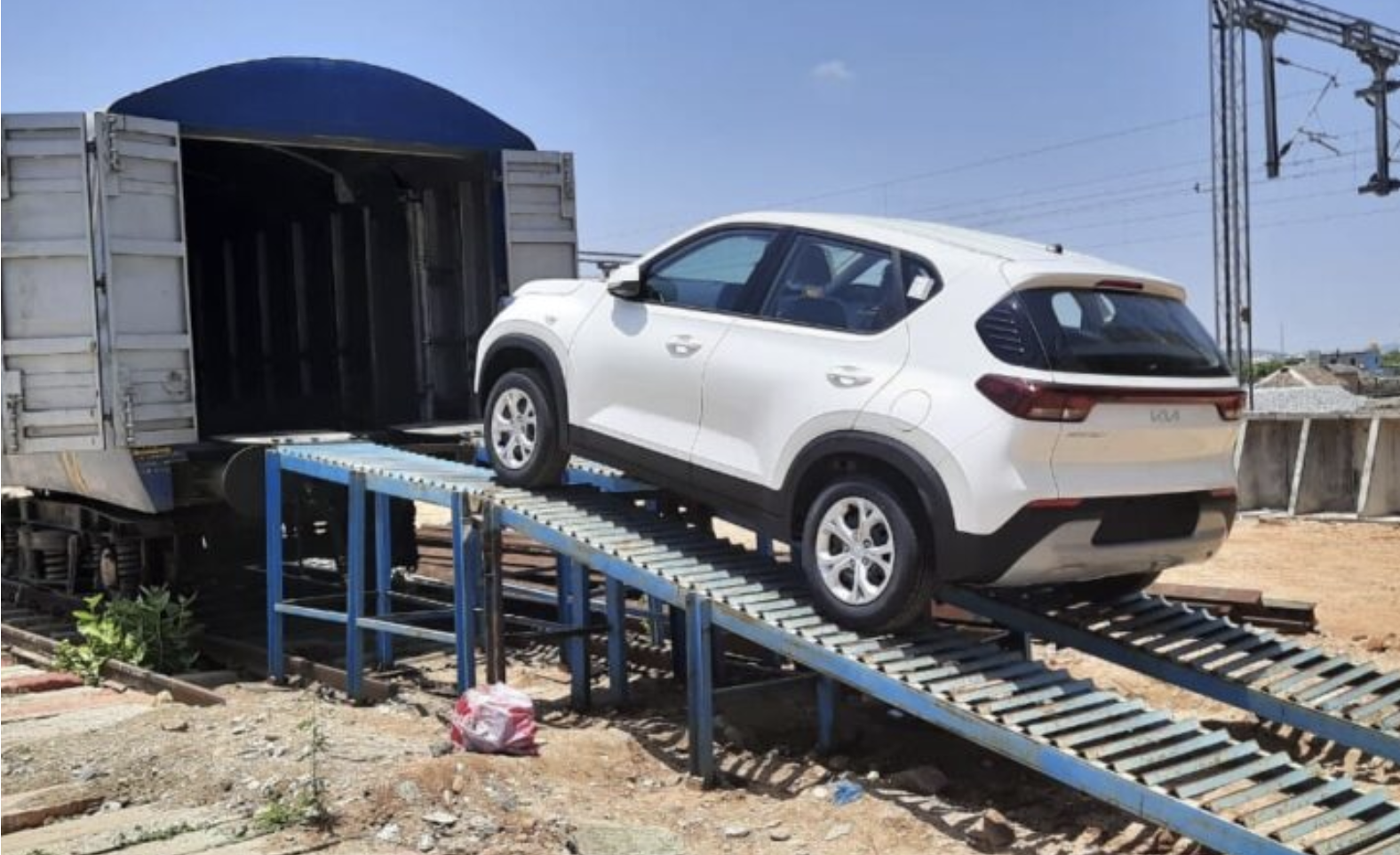 First automobile rake with 116 vehicles onboard dispatched from Haryana ...