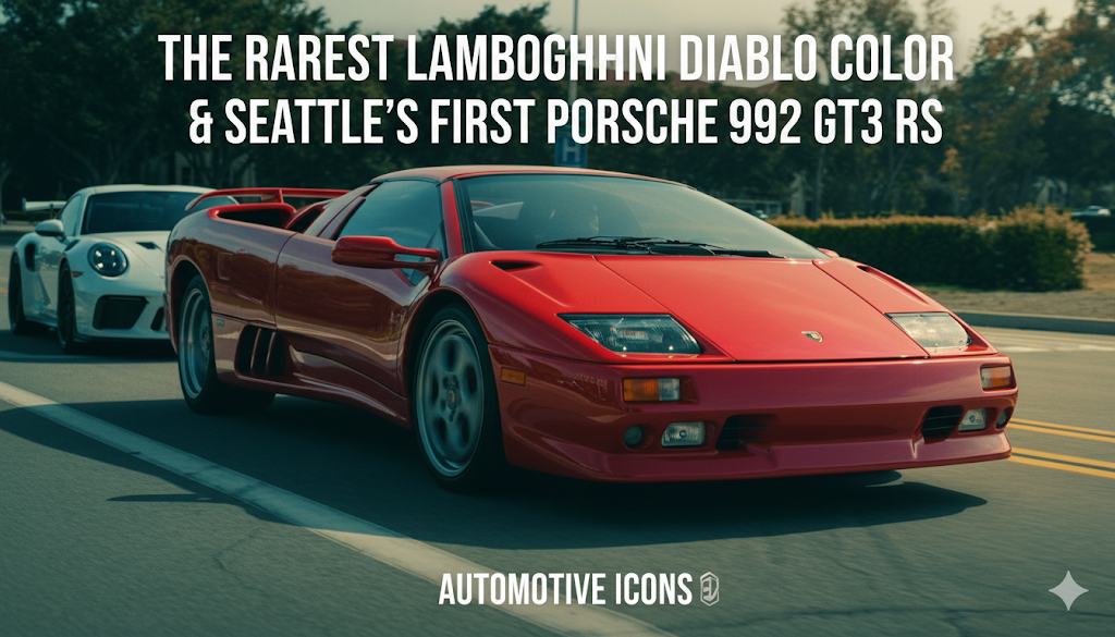 The Rarest Lamborghini Diablo Color & Seattle’s First Porsche 992 GT3 RS