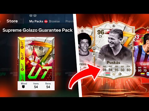 I opened 50 x 85+ x 50 Supreme Golazo Guarantee packs in EA FC 24!