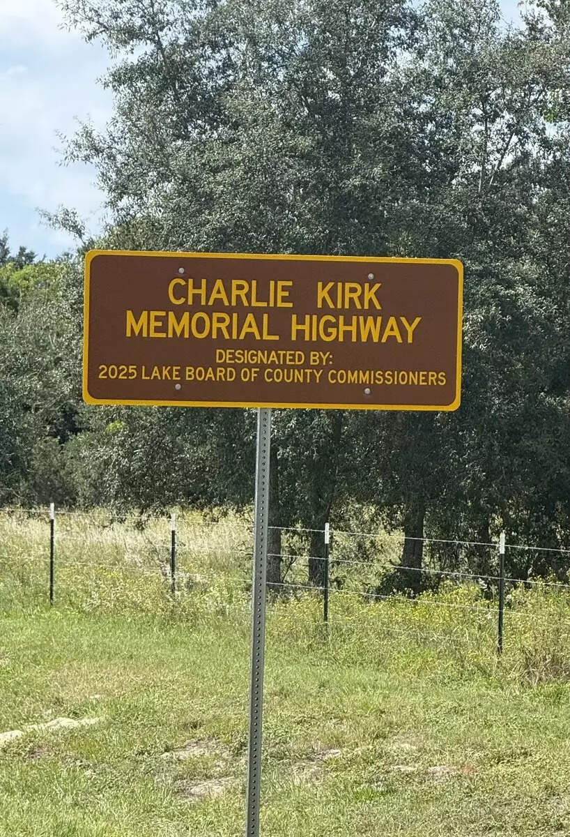 Florida's Lake County names road after Charlie Kirk following September ...