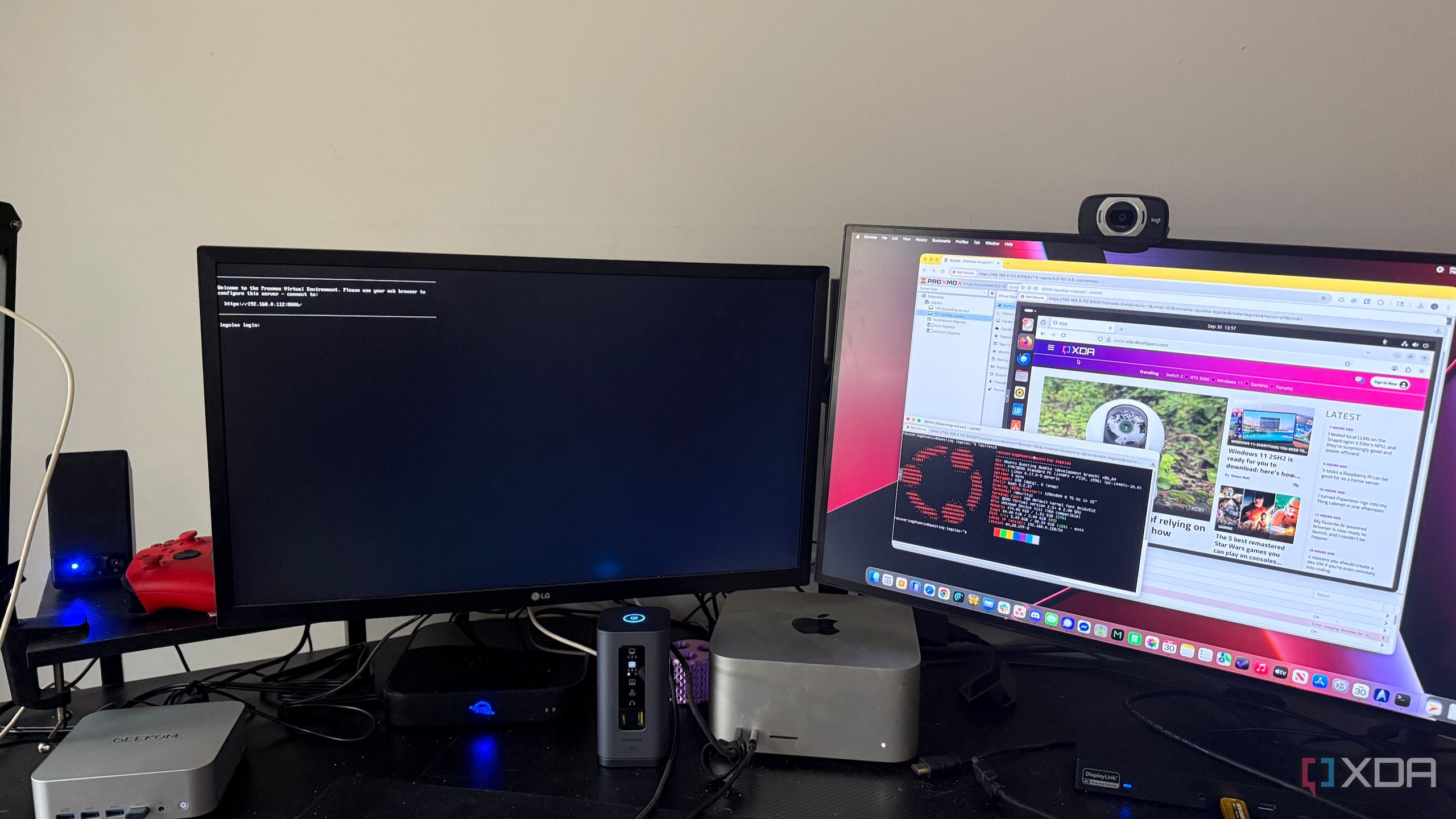 This mini PC running Proxmox is the ultimate portable home lab setup