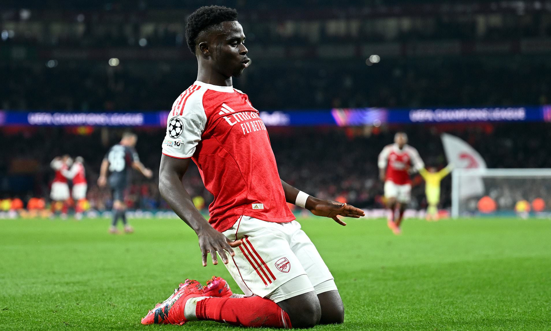 Arsenal 2-0 Olympiacos: Bukayo Saka comes off the bench to seal nervy ...