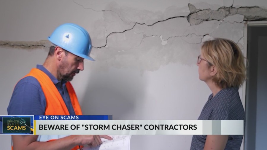 Eye on Scams: ‘Storm chaser’ roof contractors