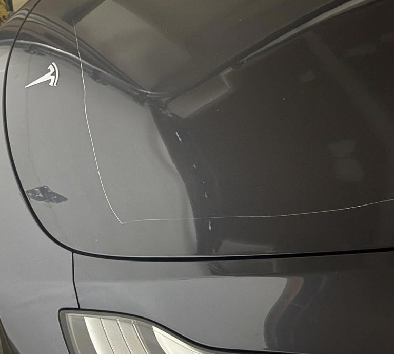 Car camera system records suspect keying Tesla in Seattle parking garage