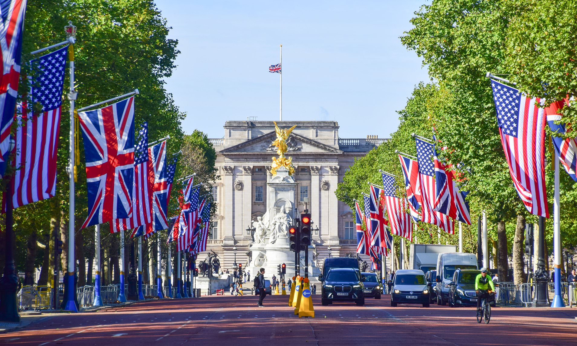American flags had to be replaced for Trump's state visit 'because they ...