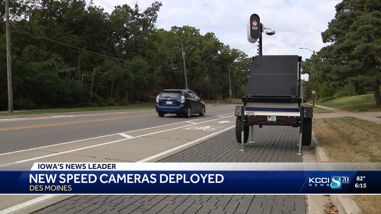 Des Moines police unveil new mobile radar trailers that ticket drivers ...