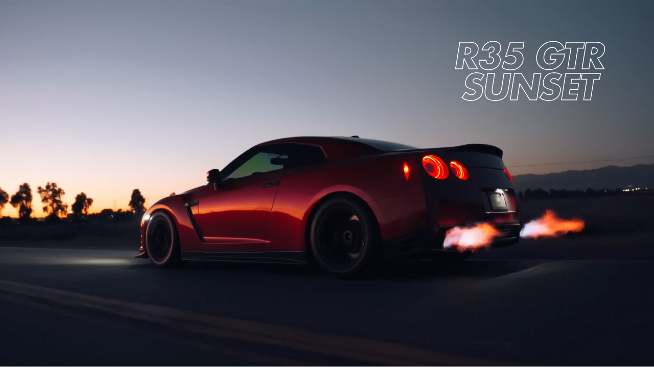 Chasing Nick’s R35 GTR at Sunset | Godzilla in 4K