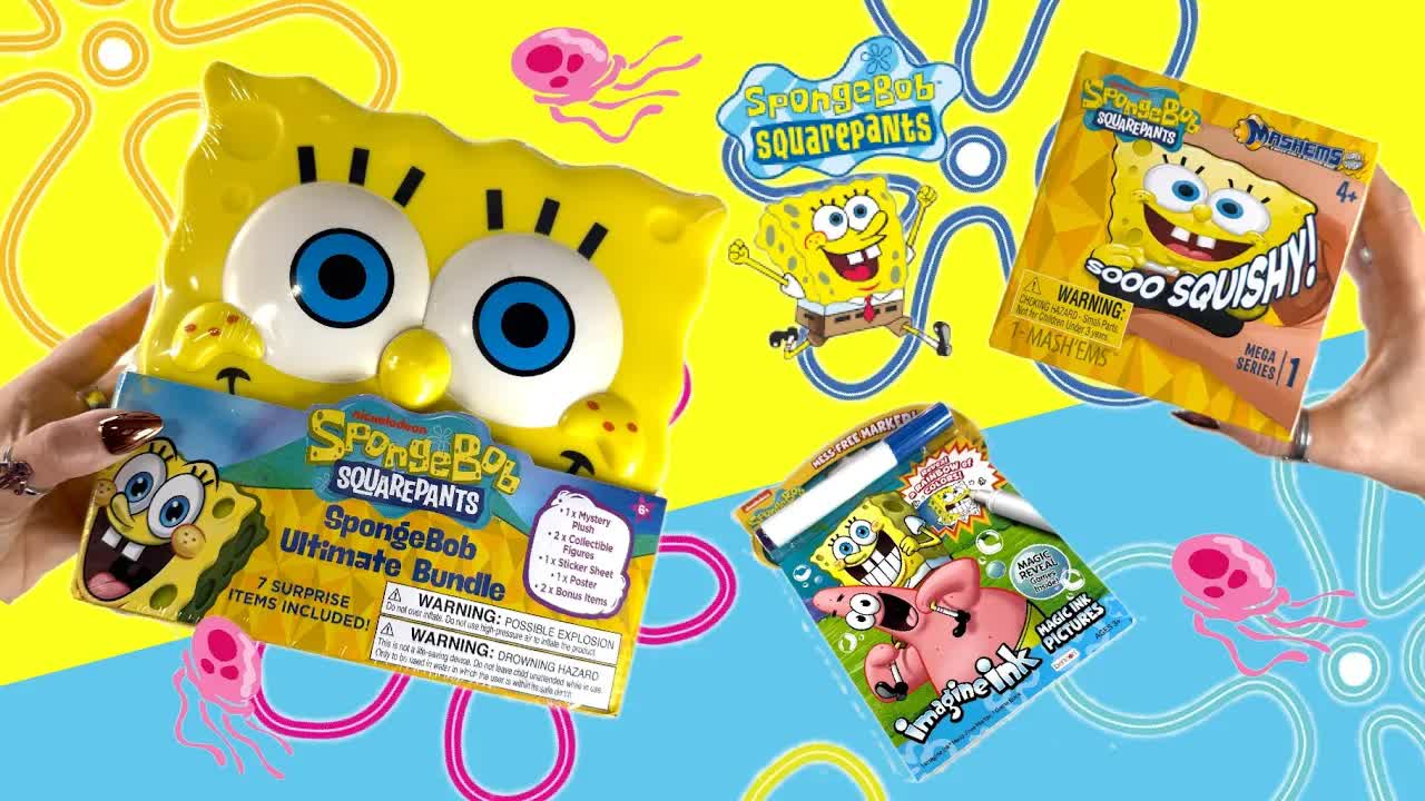 SpongeBob ASMR unboxing! SpongeBob bundle, RC boat and more!