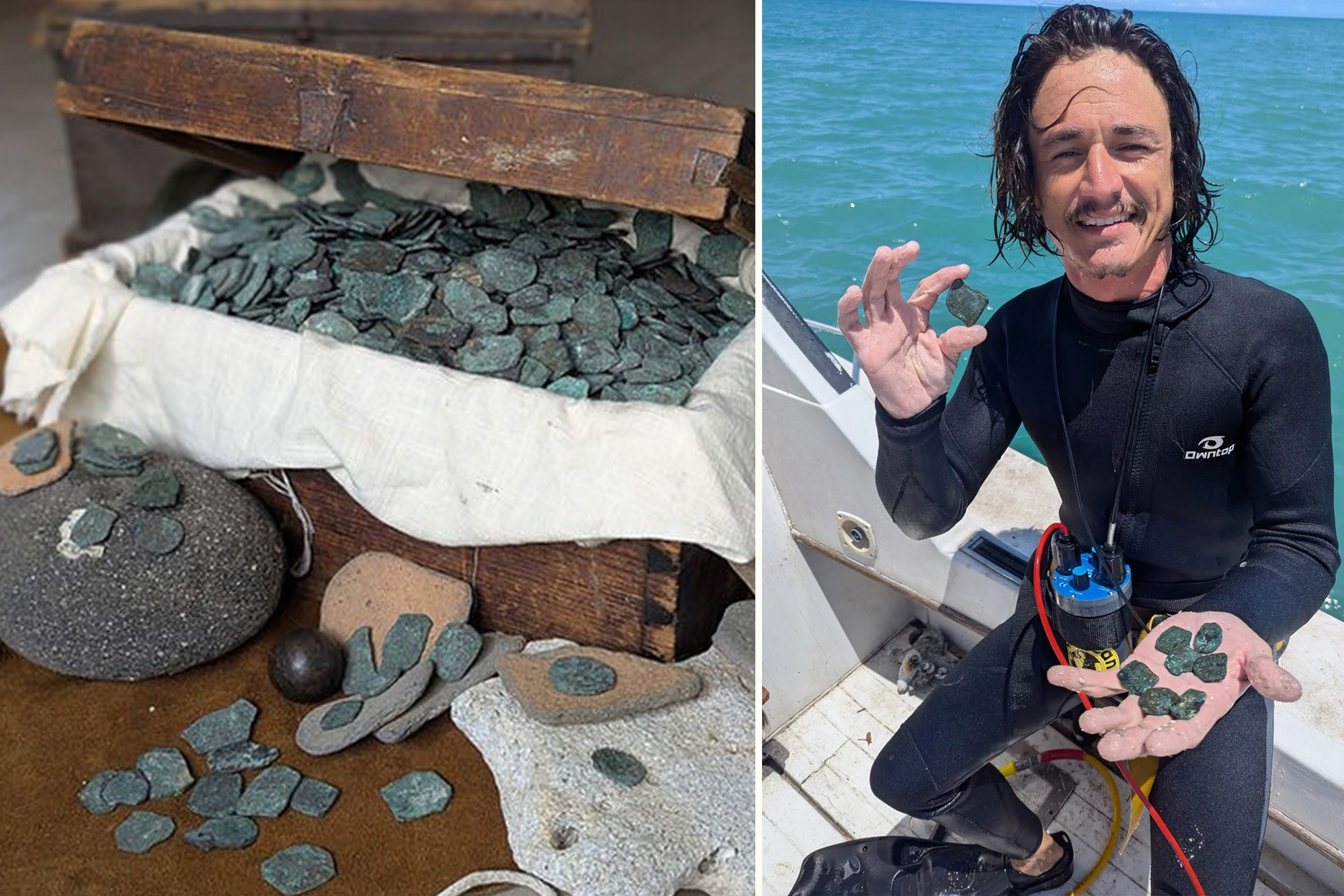 Salvage crew discovers $1M in treasure aboard 300-year-old Florida ...