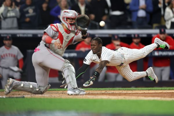 Chisholm turns page after benching, saves Yankees in Game 2