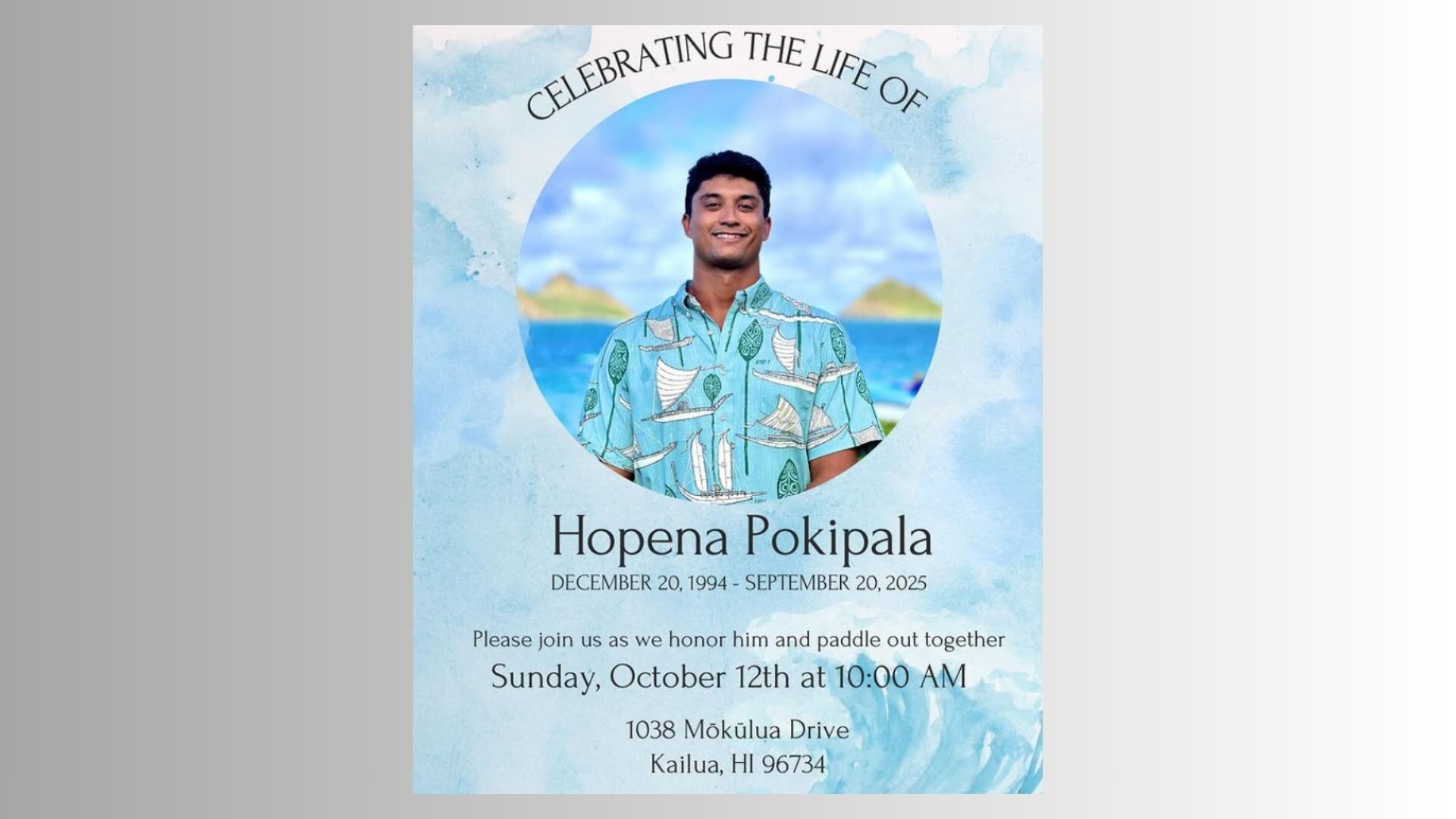 Paddle-out honors beloved young waterman killed in Waimanalo crash