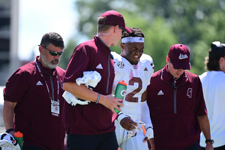 Isaac Smith injury update: Mississippi State safety leaves Georgia game ...
