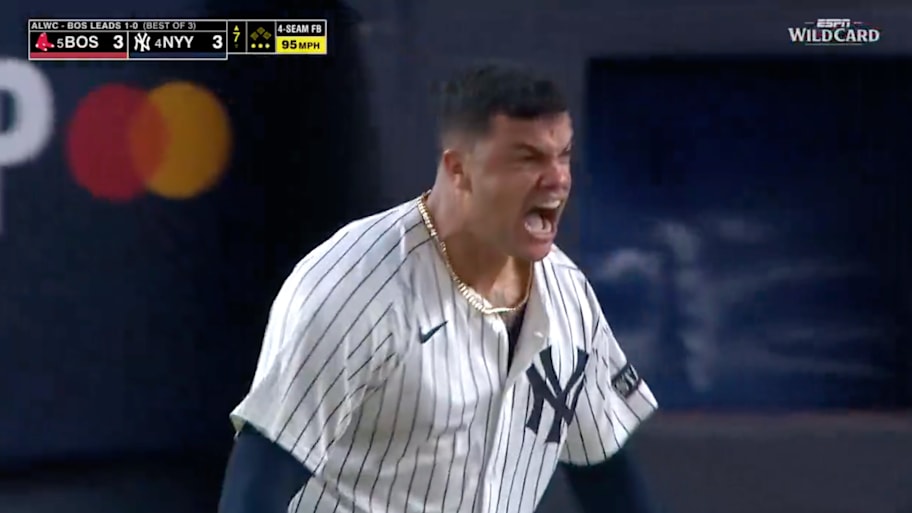 Fernando Cruz Was So Fired Up After Getting Yankees Out of Bases Loaded Jam