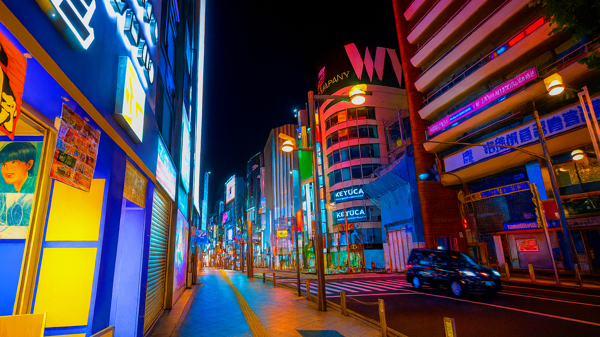 Walking in Tokyo at Night – Scenic Japan City Walk (4K)