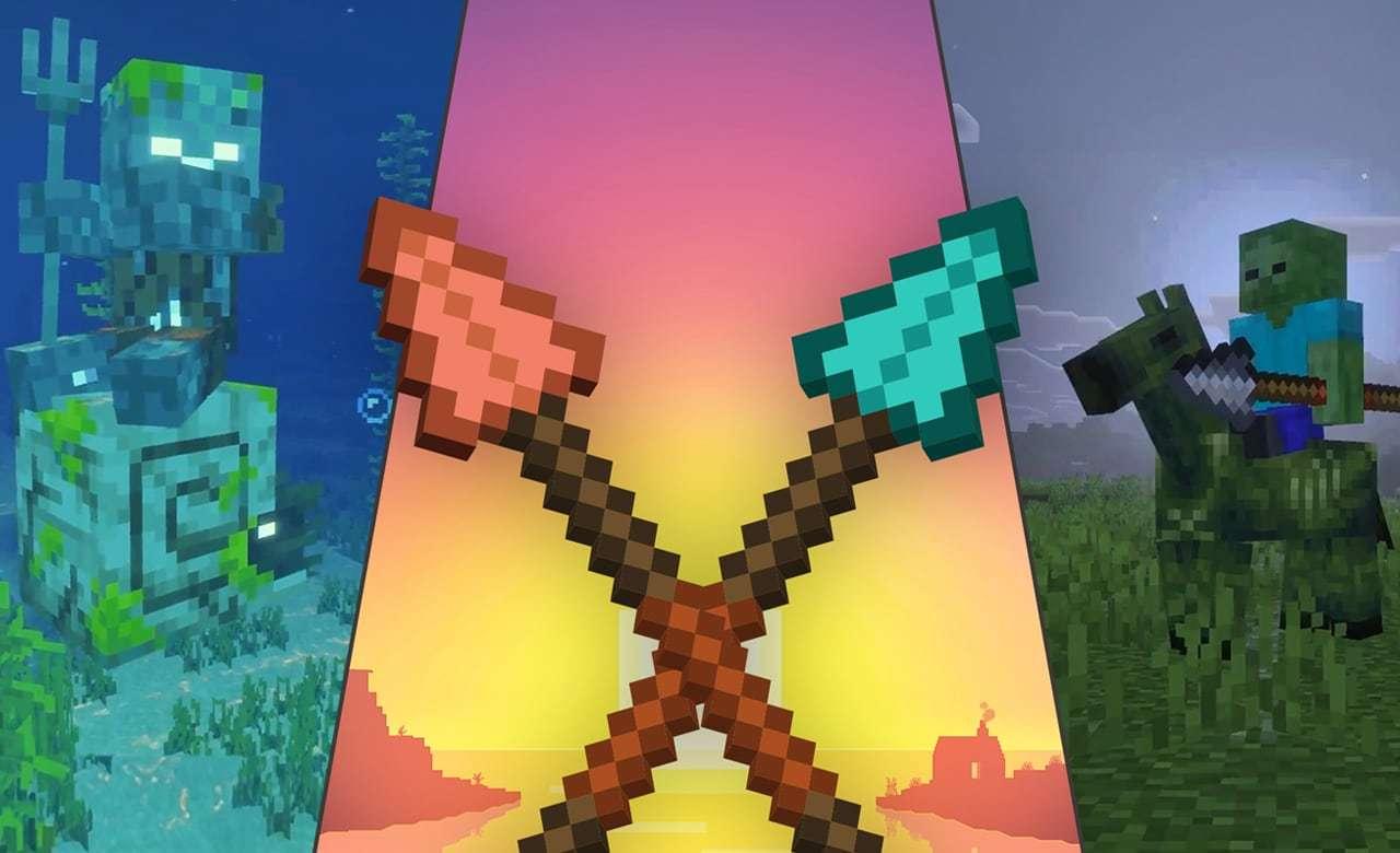 Minecraft presenta Mounts of Mayhem con lanza, Nautilus y jinetes zombi