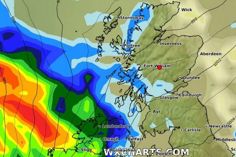 Storm Amy weather maps show Scotland's worst affected areas amid ...