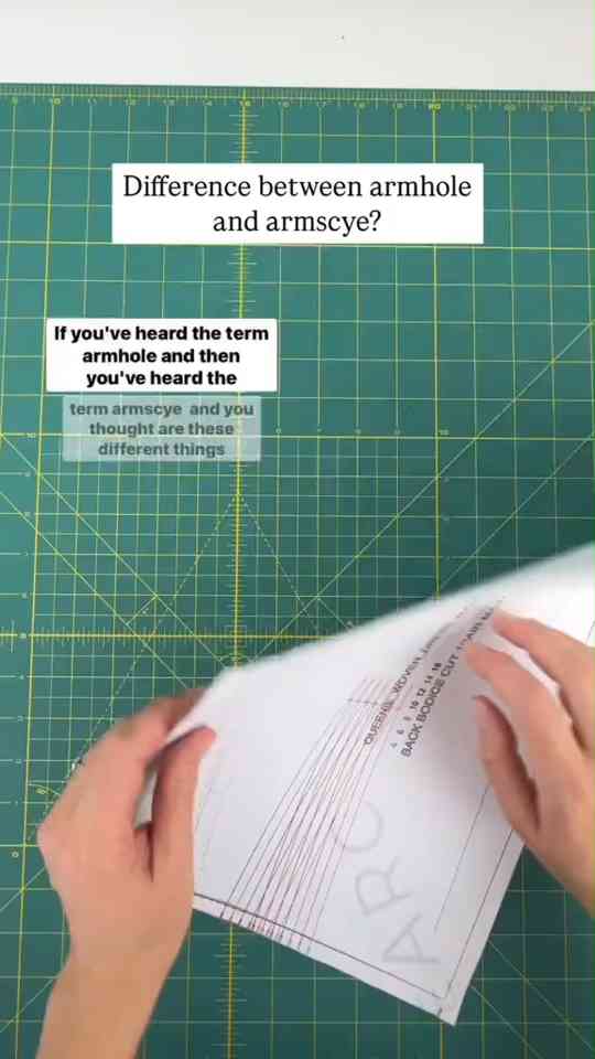 Armscye vs Armhole: Understanding Sewing Terms