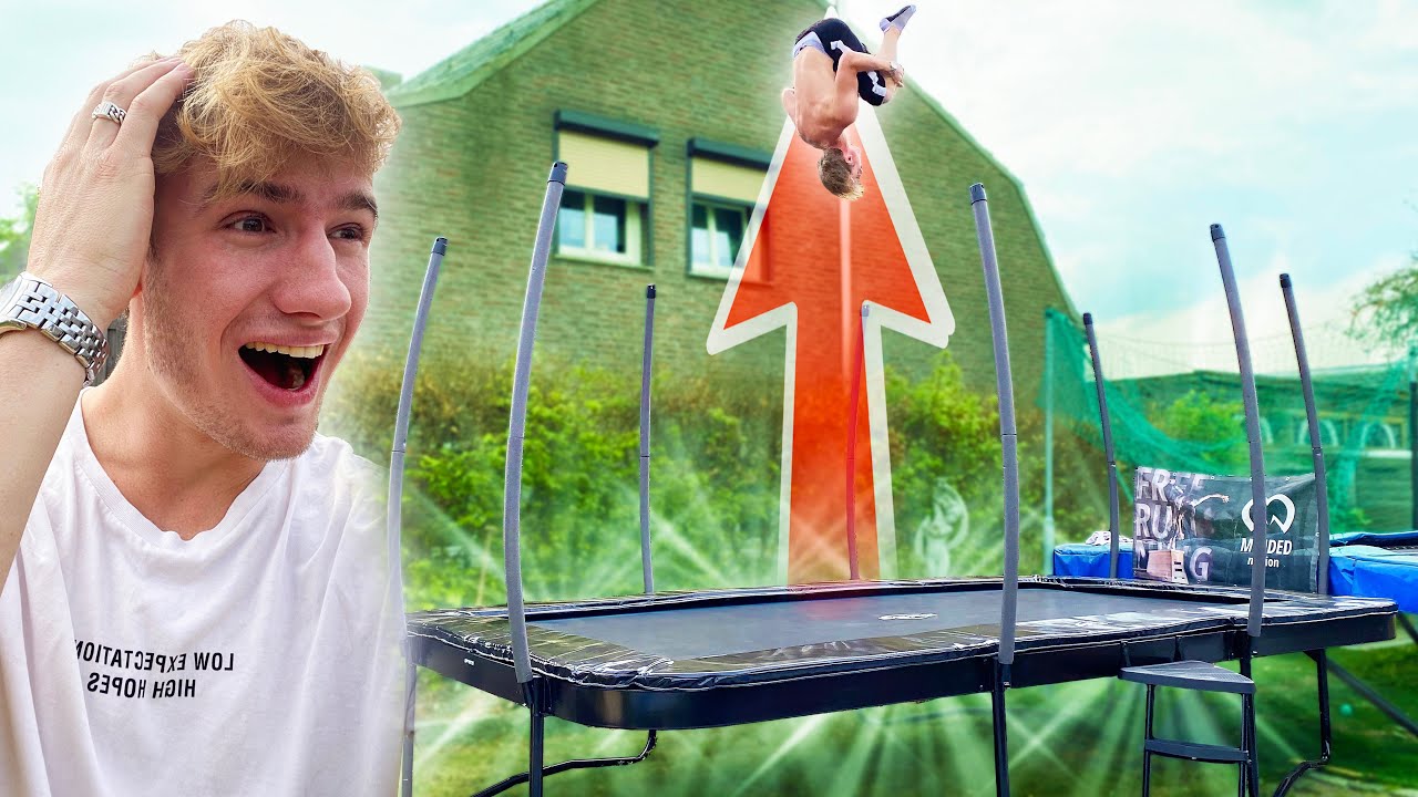 Trying Out My New Trampoline | Insane Flips & Tricks