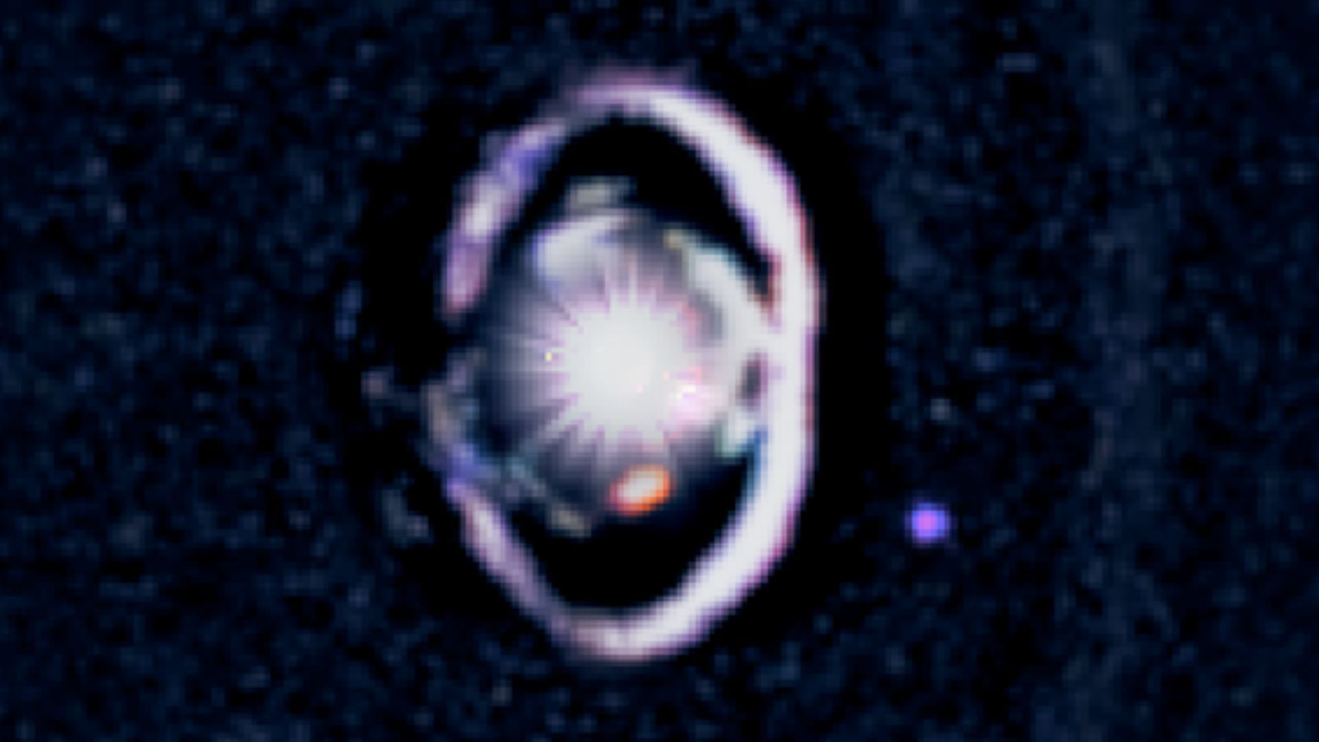 Planet being assembled around newborn star directly imaged for first time