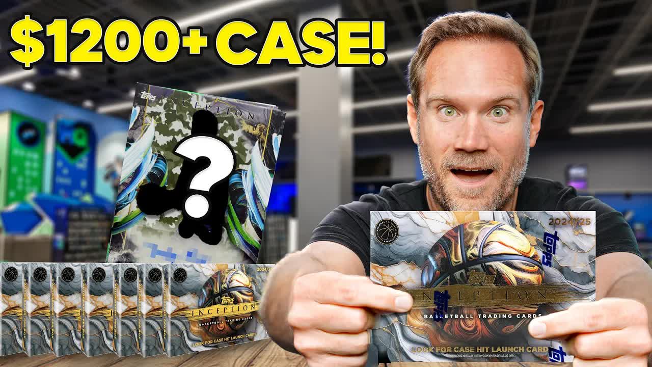 I opened a $1,200 case of Topps Inception basketball! 🔥 (8 boxes!)
