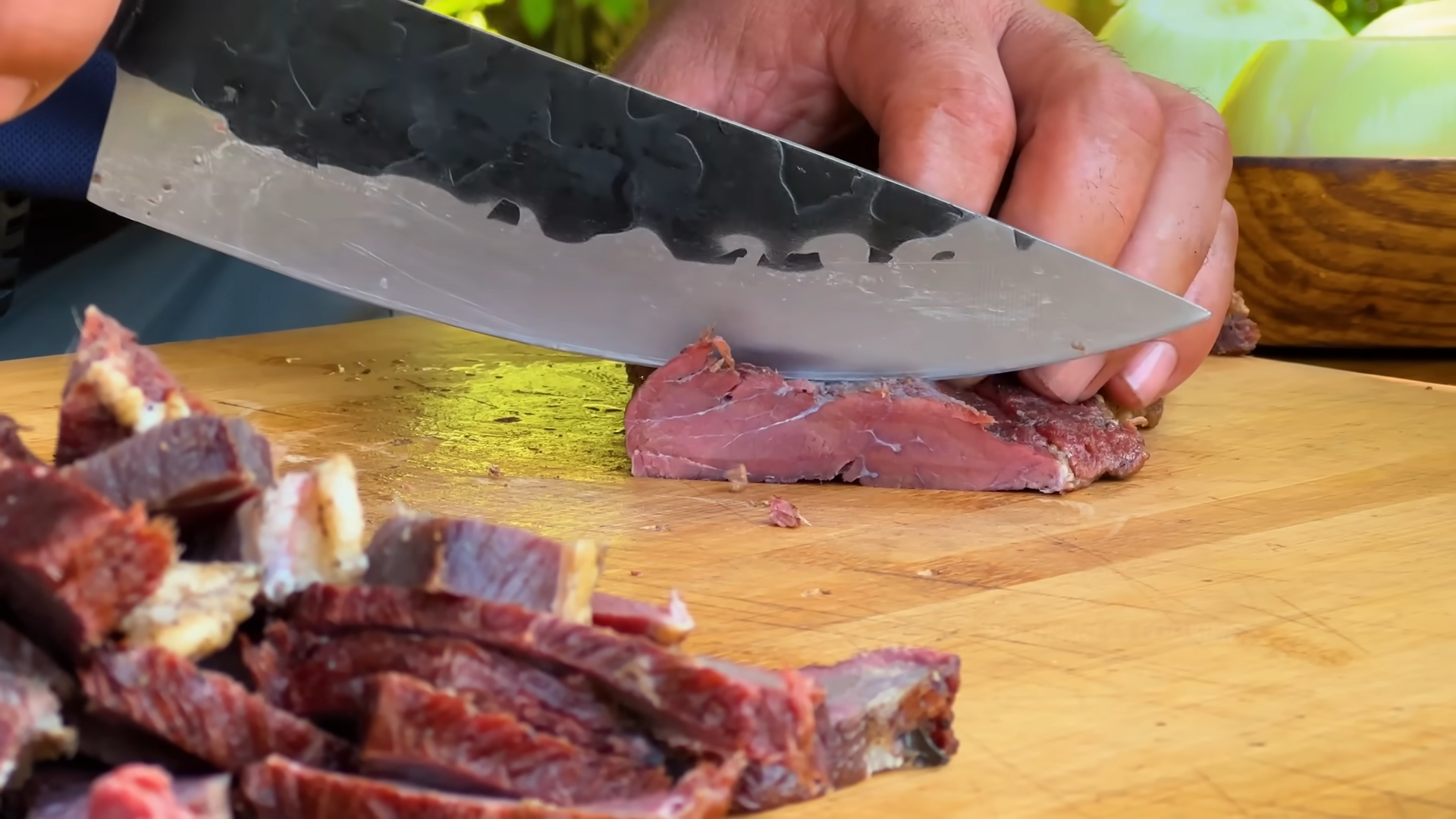 Preparing hot smoking meat in the mountains | Traditional method