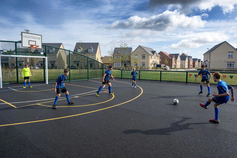 Local football team opens new sports pitch at Worksop development