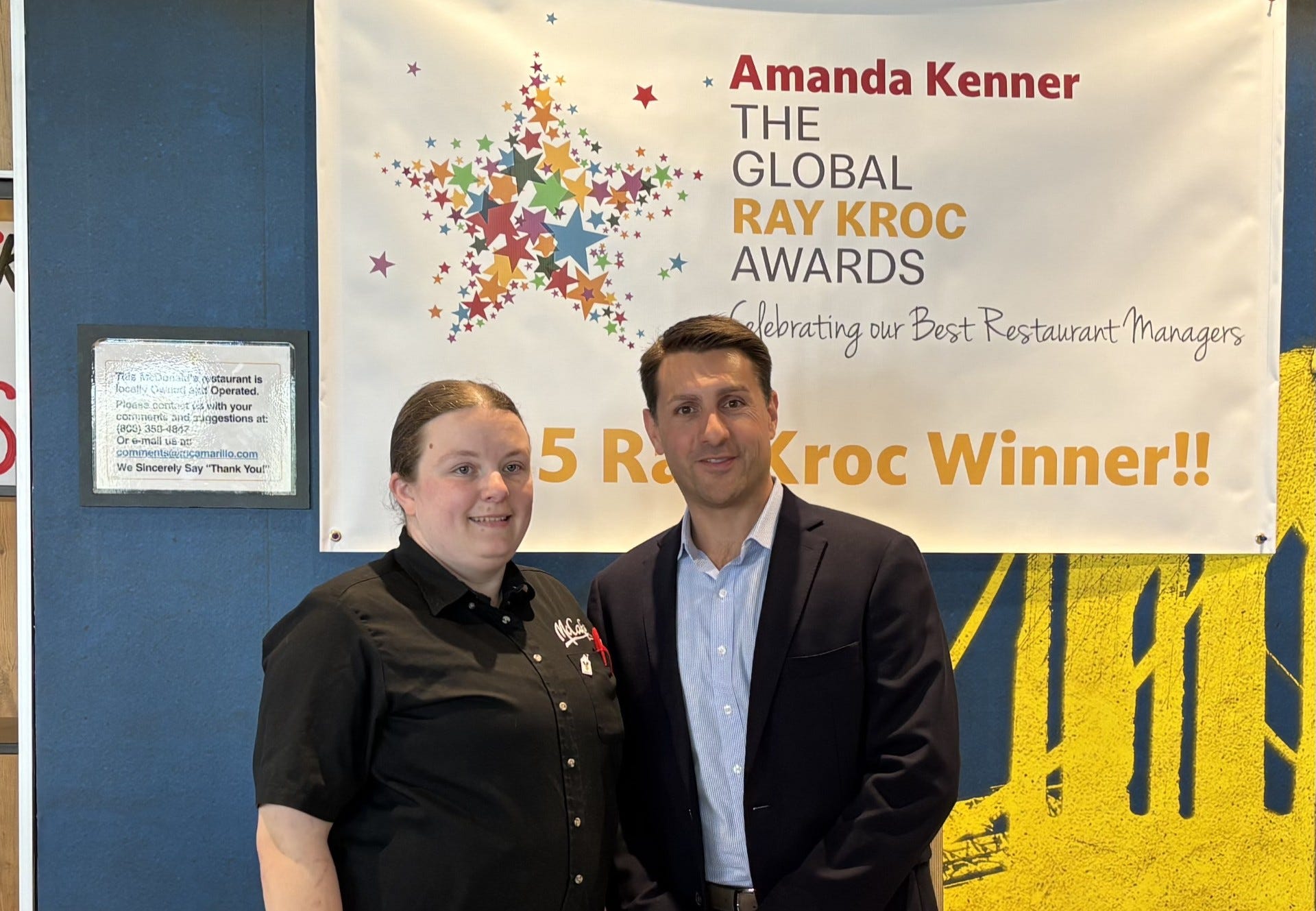 Amarillo McDonald's GM awarded worldwide honor in surprise event