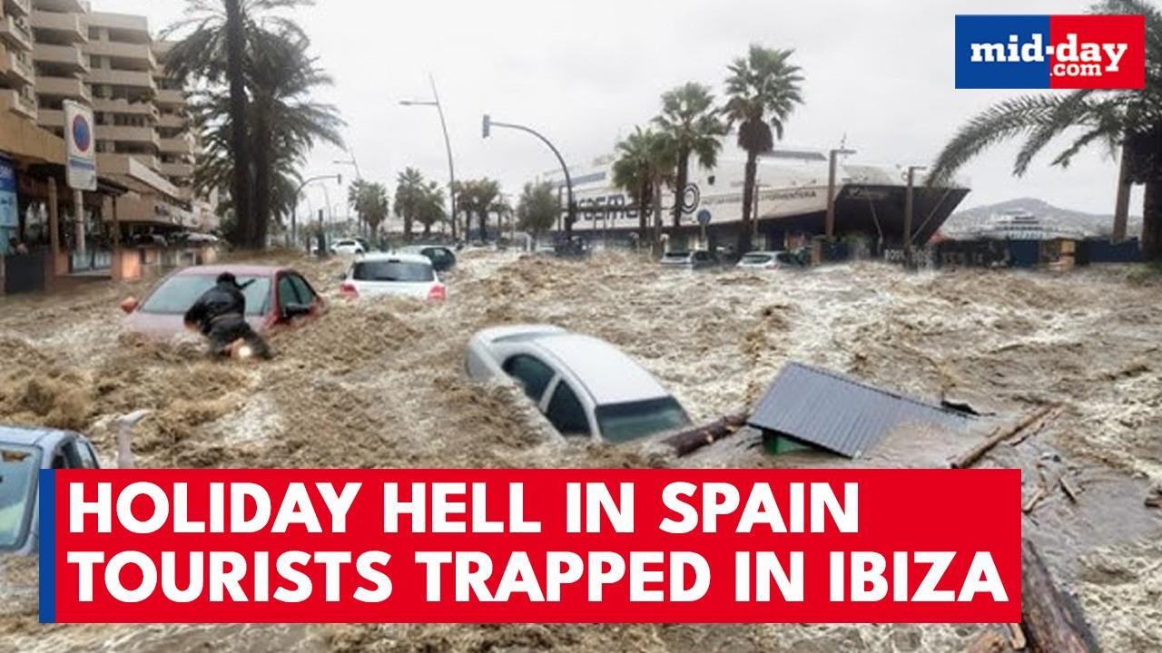 Ibiza Flood Chaos: Tourists Trapped After Record Rainfall; Airport Road ...