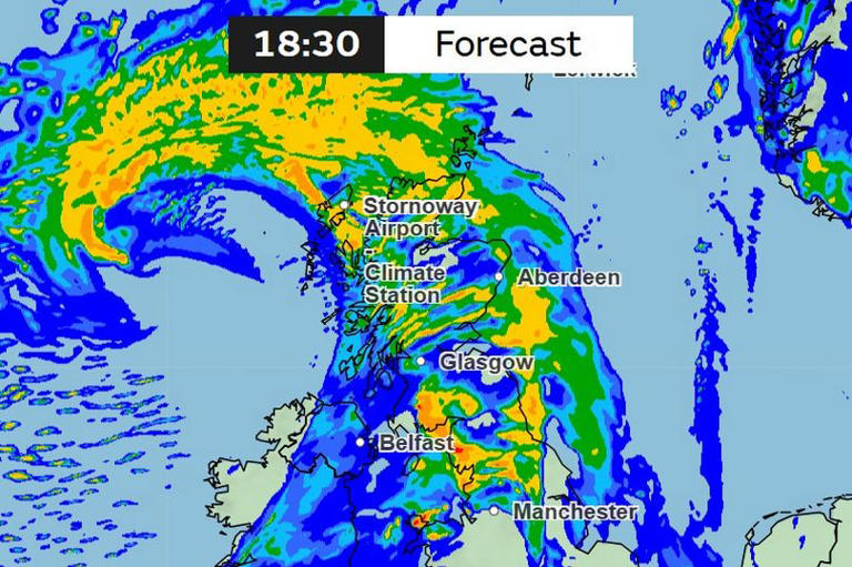 Storm Amy weather maps show Scotland's worst affected areas amid 'danger to life' warnings