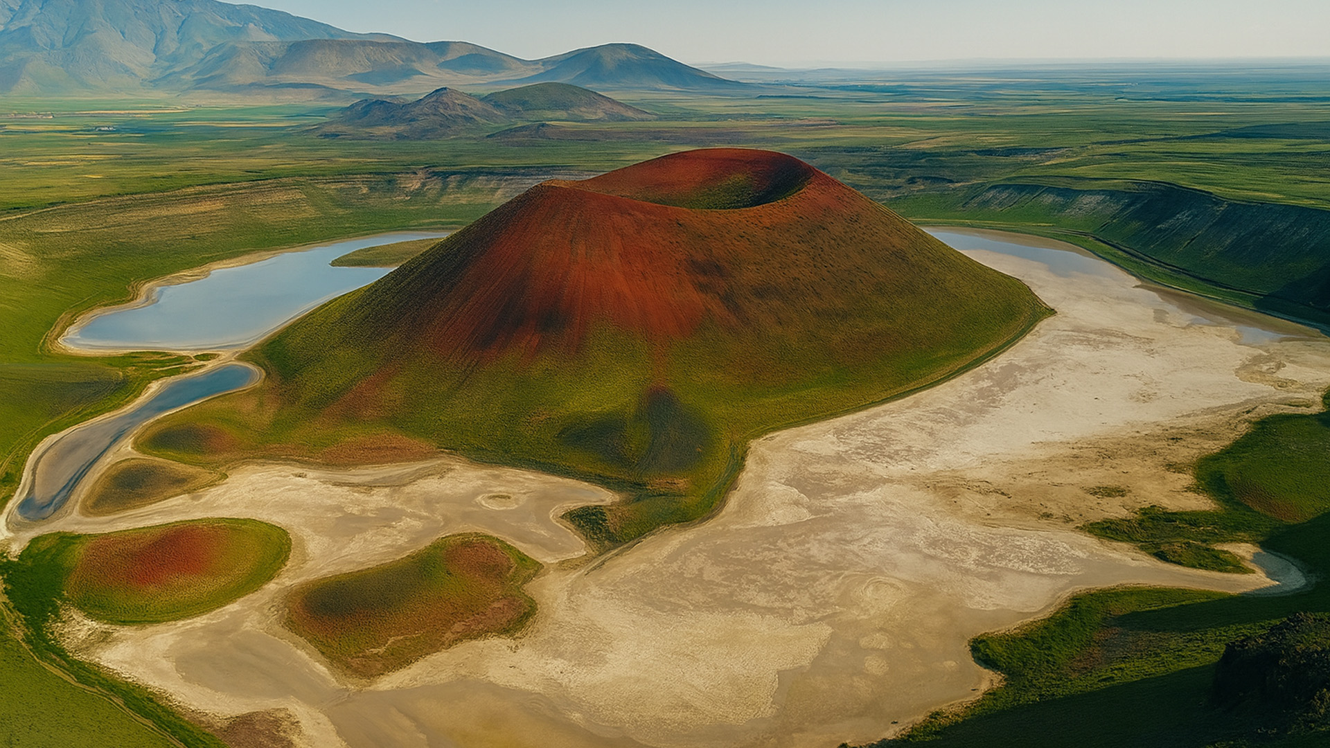 Mont Meke – Le lac de cratère volcanique en Turquie en 4K