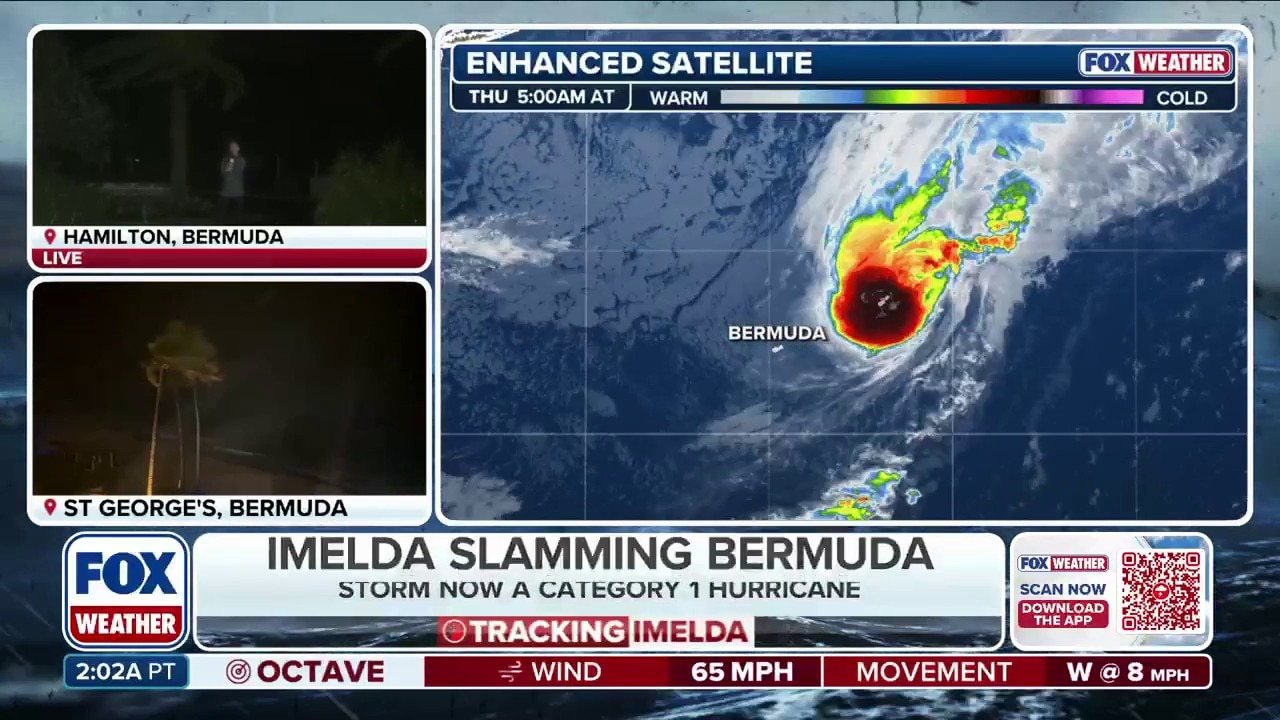 Hurricane Imelda slams Bermuda with powerful winds, heavy rain